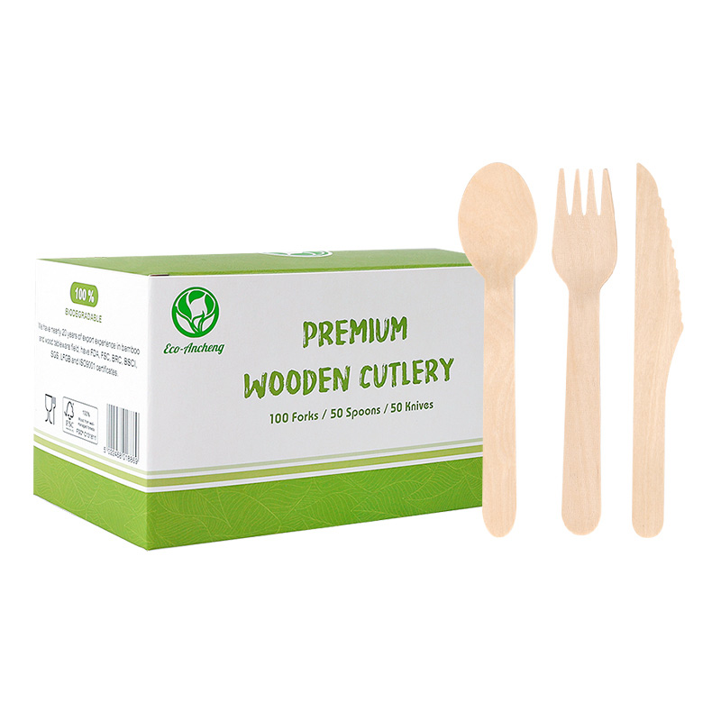 Biodegradable Wooden Disposable Cutlery Set from China manufacturer ...
