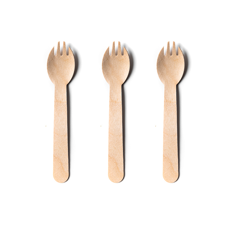140mm Eco-friendly Wooden Disposable Spork from China manufacturer ...