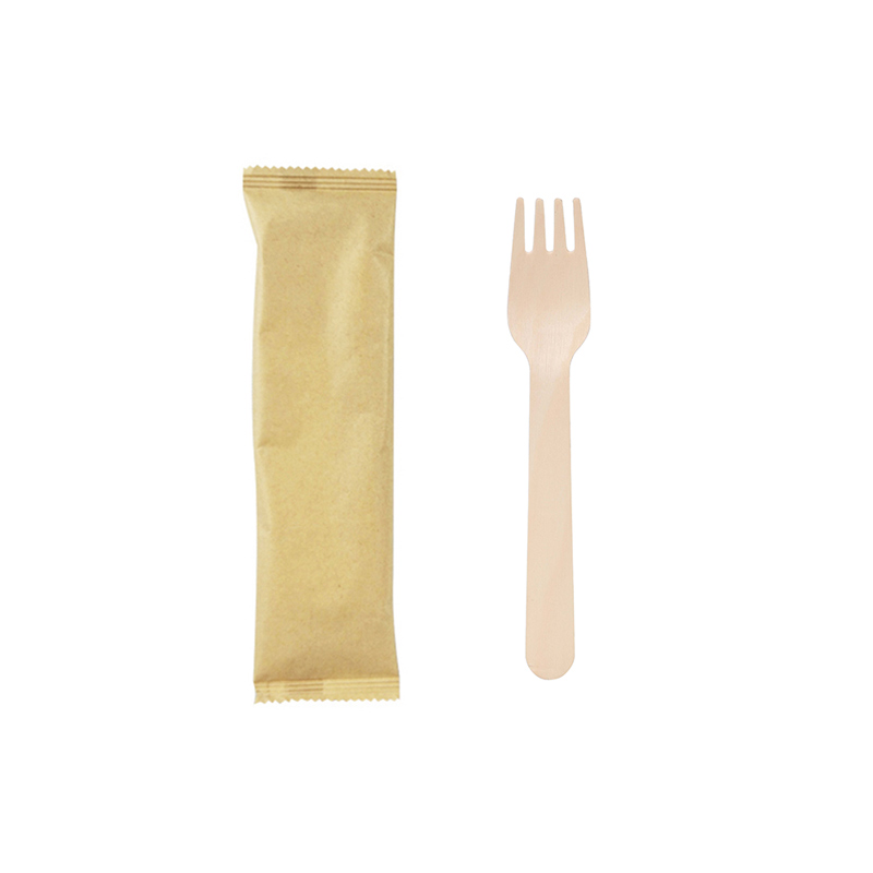 160mm Individually Wrapped Biodegradable Wooden Disposable Fork from ...